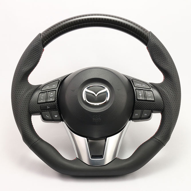 KenStyle Carbon Type3 Steering Wheel For 2013 Mazda CX5 MotiveJAPAN